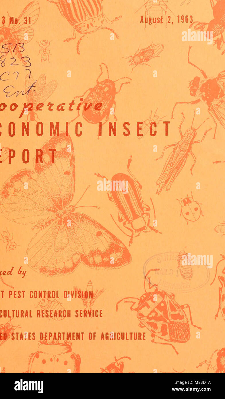 The 'Cooperative Economic Insect Report' (1963) provides an overview of ...