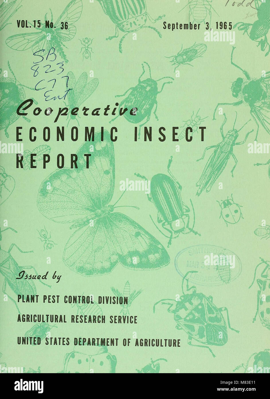 The *Cooperative Economic Insect Report* (1965) provides an overview of ...