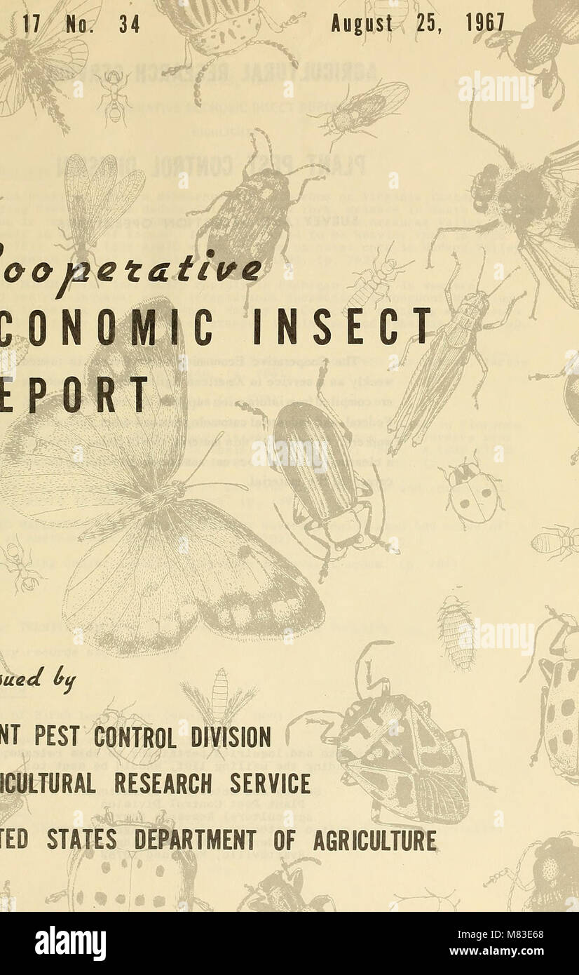 The 'Cooperative Economic Insect Report' (1967) focuses on pest ...