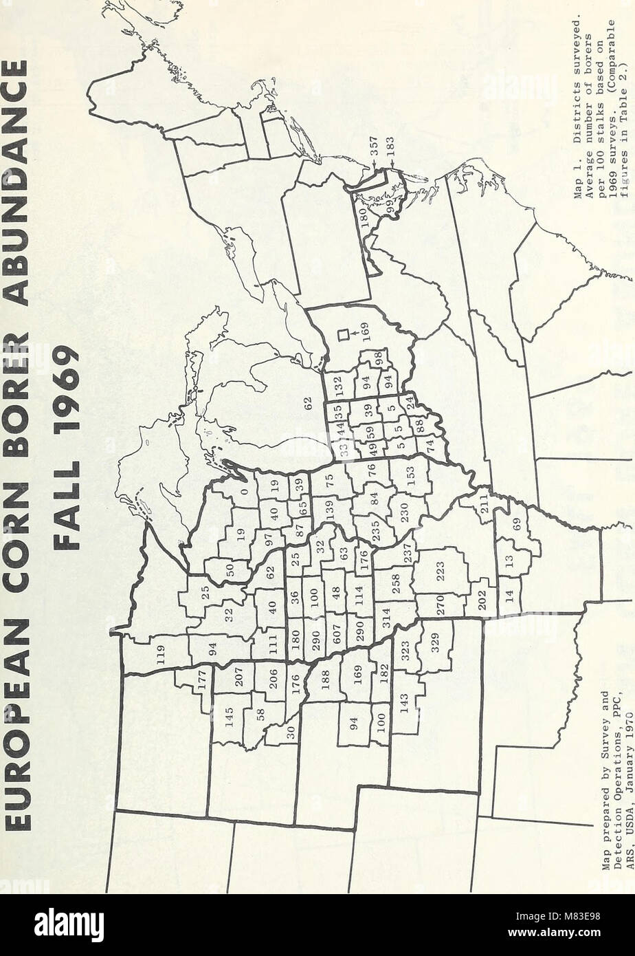 The 'Cooperative Economic Insect Report' (1970) provides a detailed ...