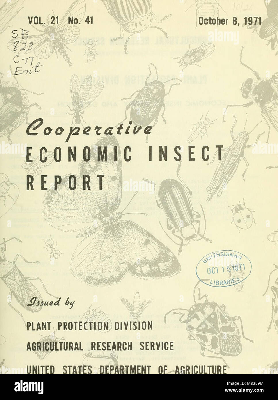 The Cooperative Economic Insect Report (1971) provides information on ...