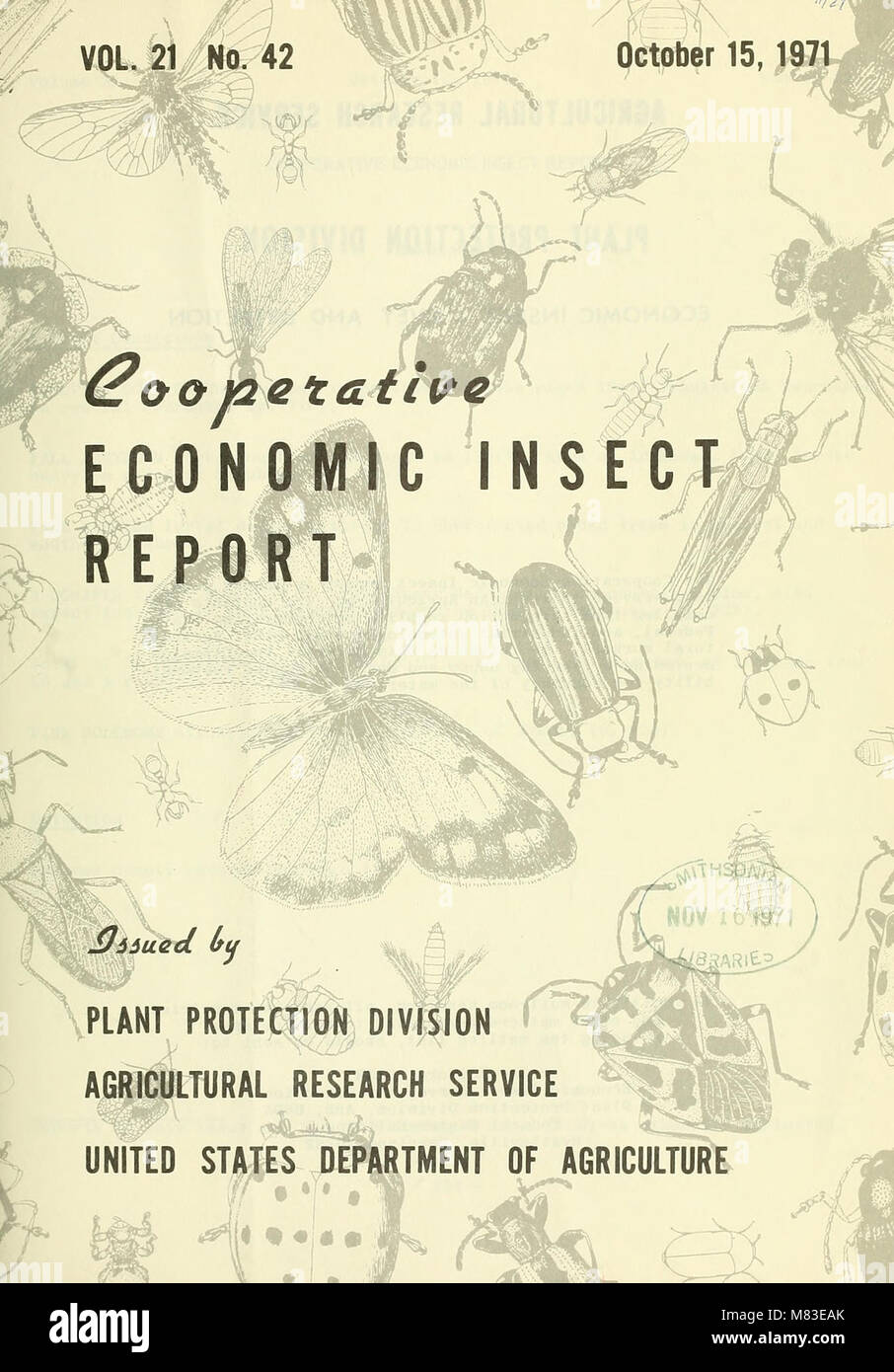 The Cooperative Economic Insect Report (1971) compiles research and ...