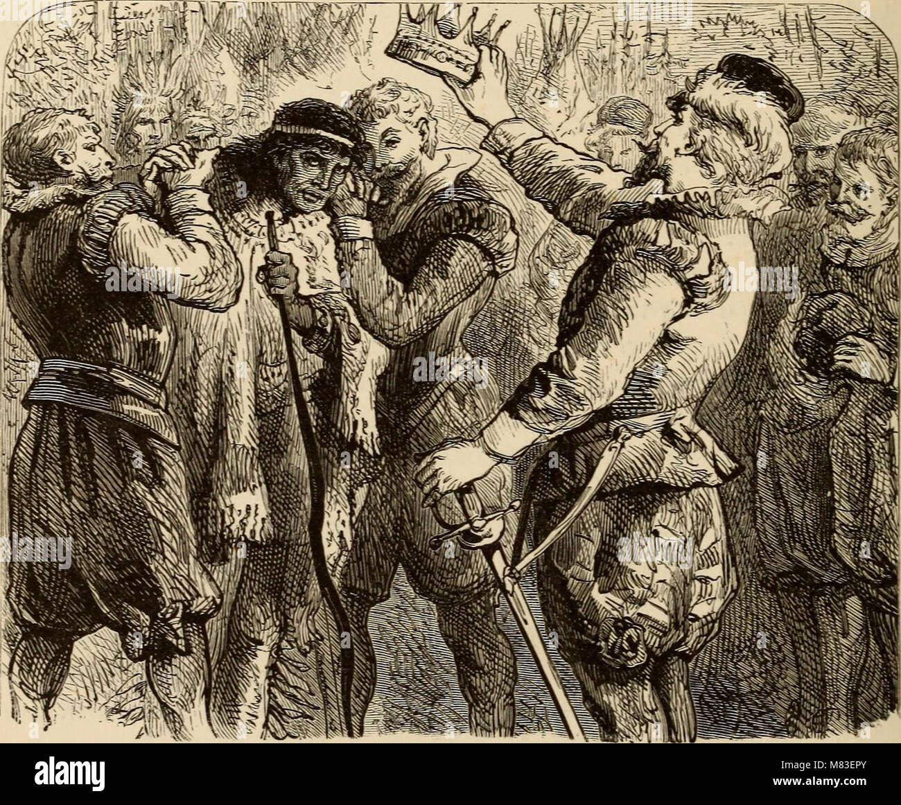 This historical work documents the coronation of Powhatan, the chief of ...