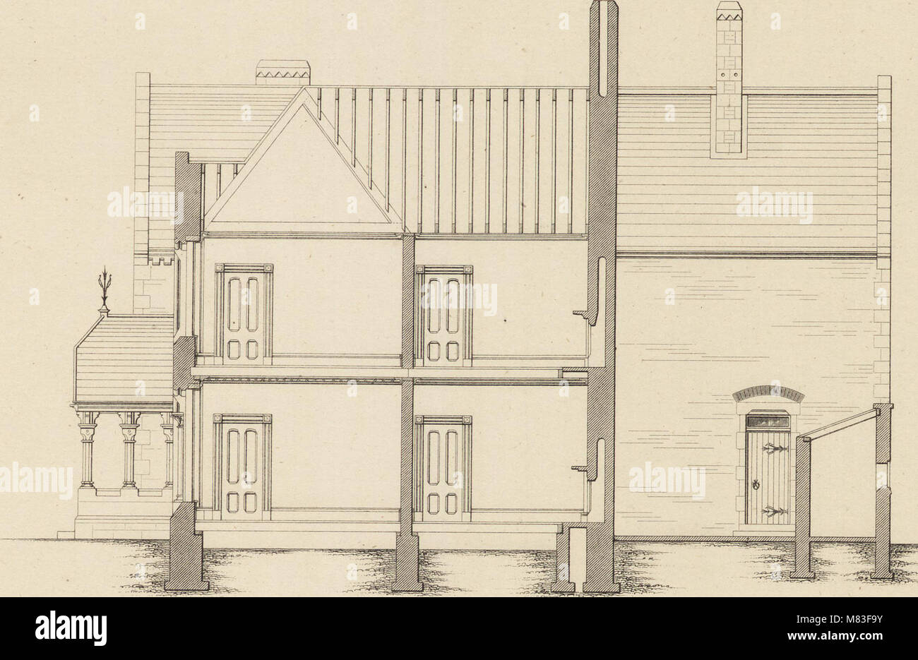This 1870 architectural work focuses on the design and construction of ...