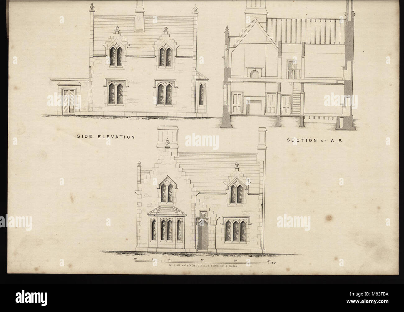 Features detailed house designs with illustrations hi-res stock ...