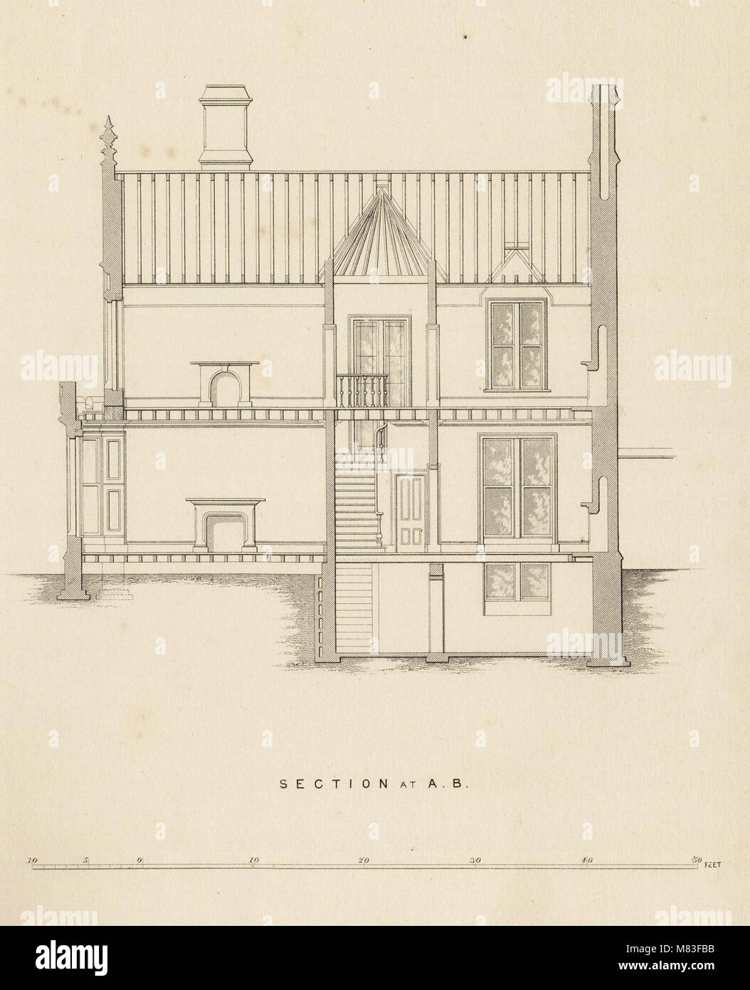 This 1870 architectural guide presents designs and plans for cottages ...