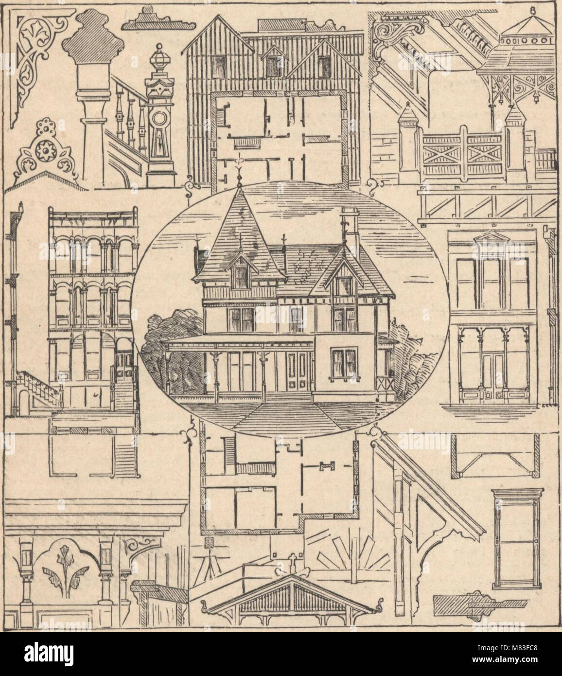 The 1884 publication 'Cottages' explores architectural design and ...