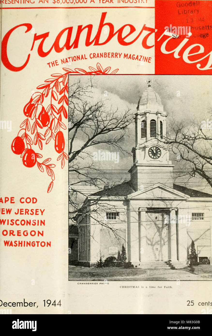 The 'National Cranberry Magazine' (1943) is a publication dedicated to ...