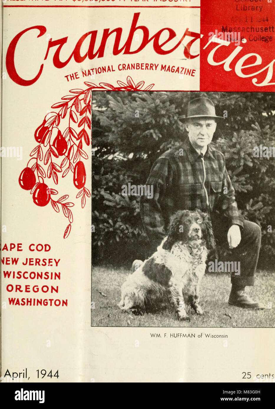 'Cranberries; The National Cranberry Magazine' (1943) focuses on the ...