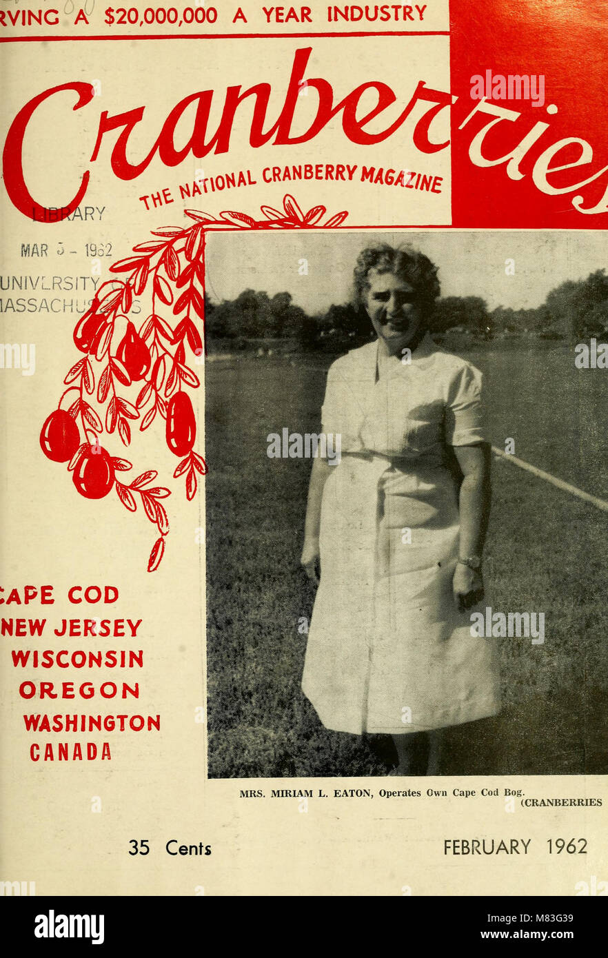 The 'National Cranberry Magazine' (1960) focuses on the cranberry ...