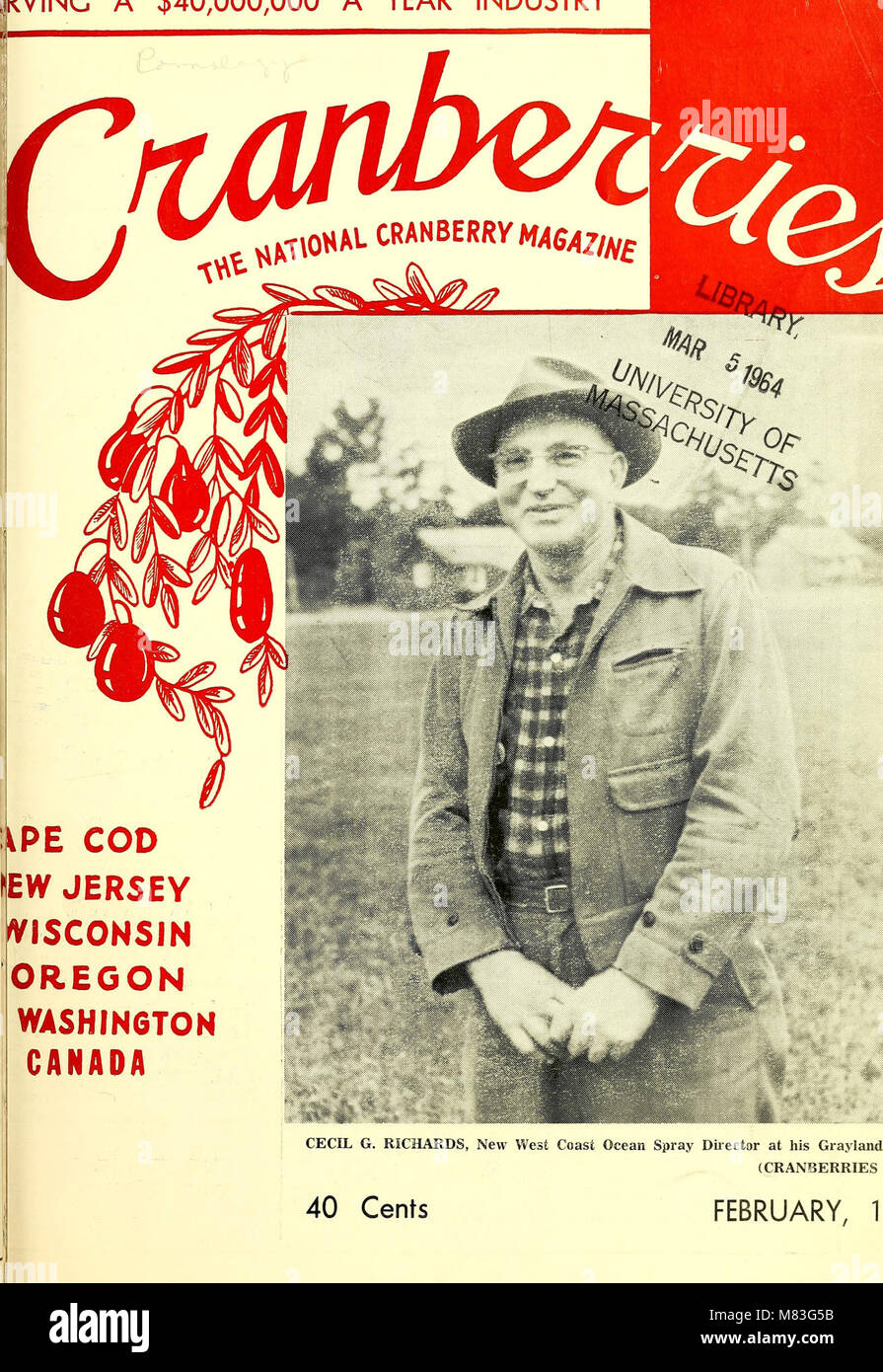 *Cranberries; The National Cranberry Magazine* (1963) covers the ...