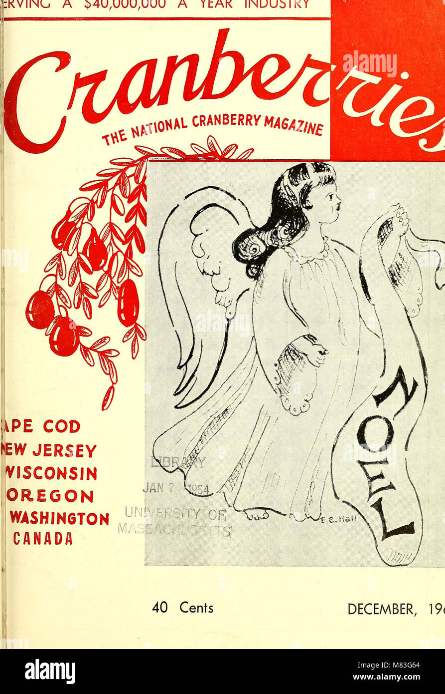 'Cranberries; The National Cranberry Magazine' (1963) is a publication ...