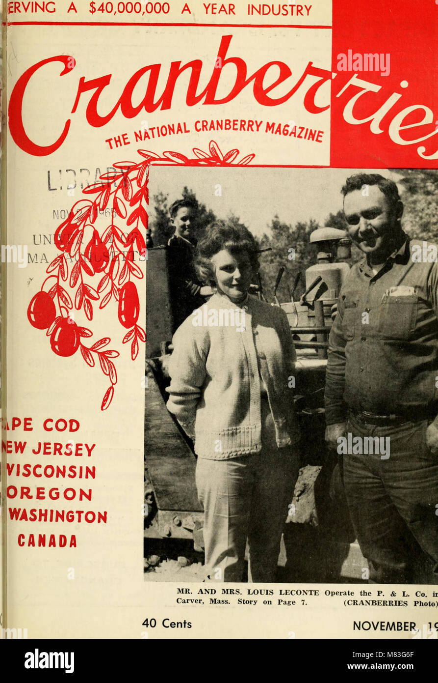 The 1965 edition of 'The National Cranberry Magazine' covers industry ...