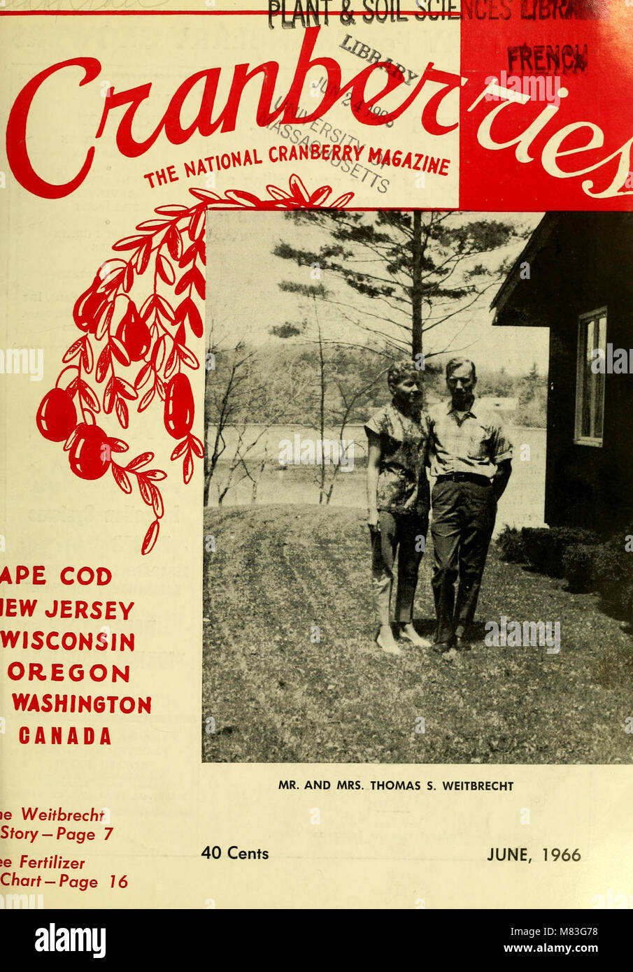 The 1966 edition of the National Cranberry Magazine covers the ...