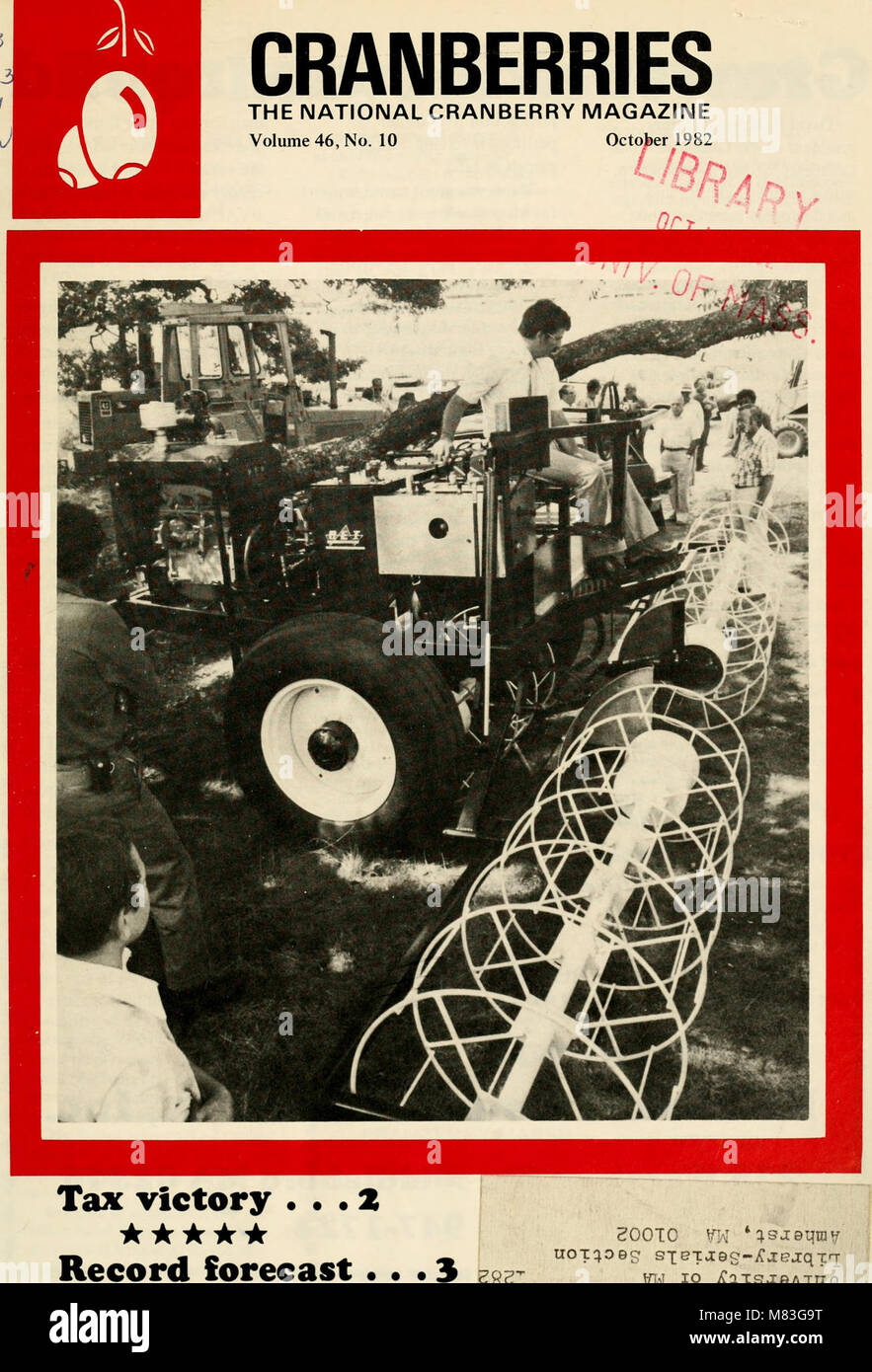 The 1982 issue of 'Cranberries: The National Cranberry Magazine ...