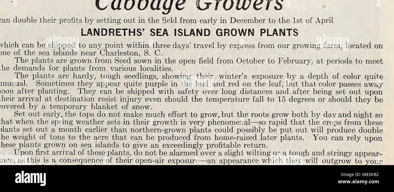 The catalog from D. Landreth Seed Company offers a wide range of seeds ...