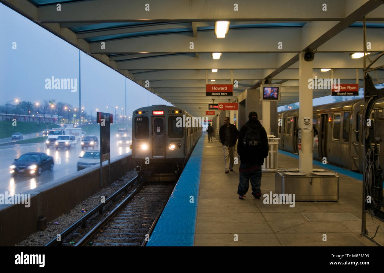 Subway station, Chicago, Illinois, USA Stock Photo - Alamy