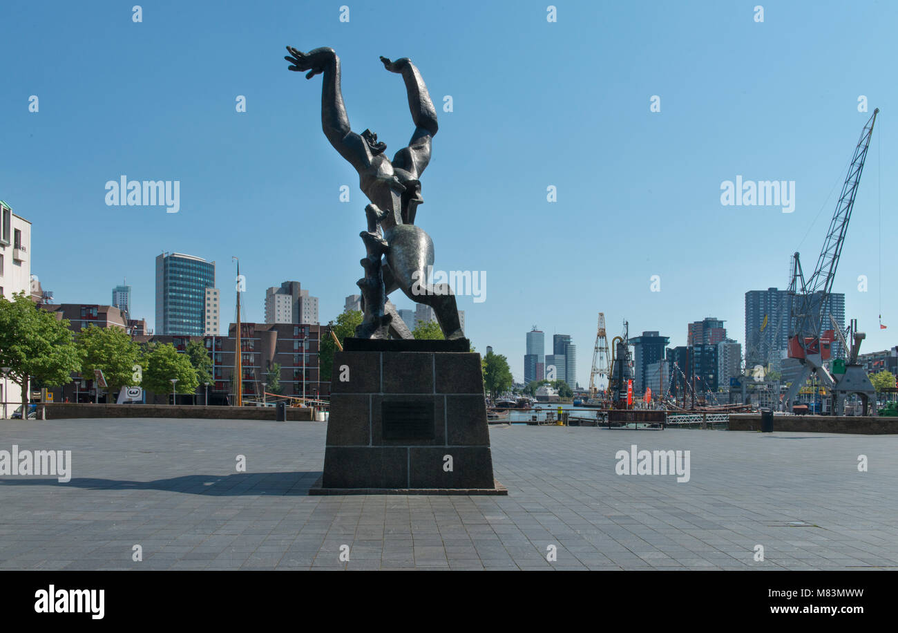 Rotterdam statue hi-res stock photography and images - Alamy