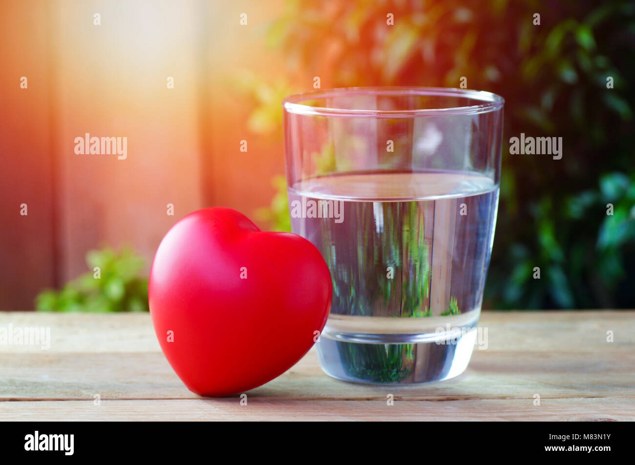 drinking pure water for healthy heart Stock Photo - Alamy