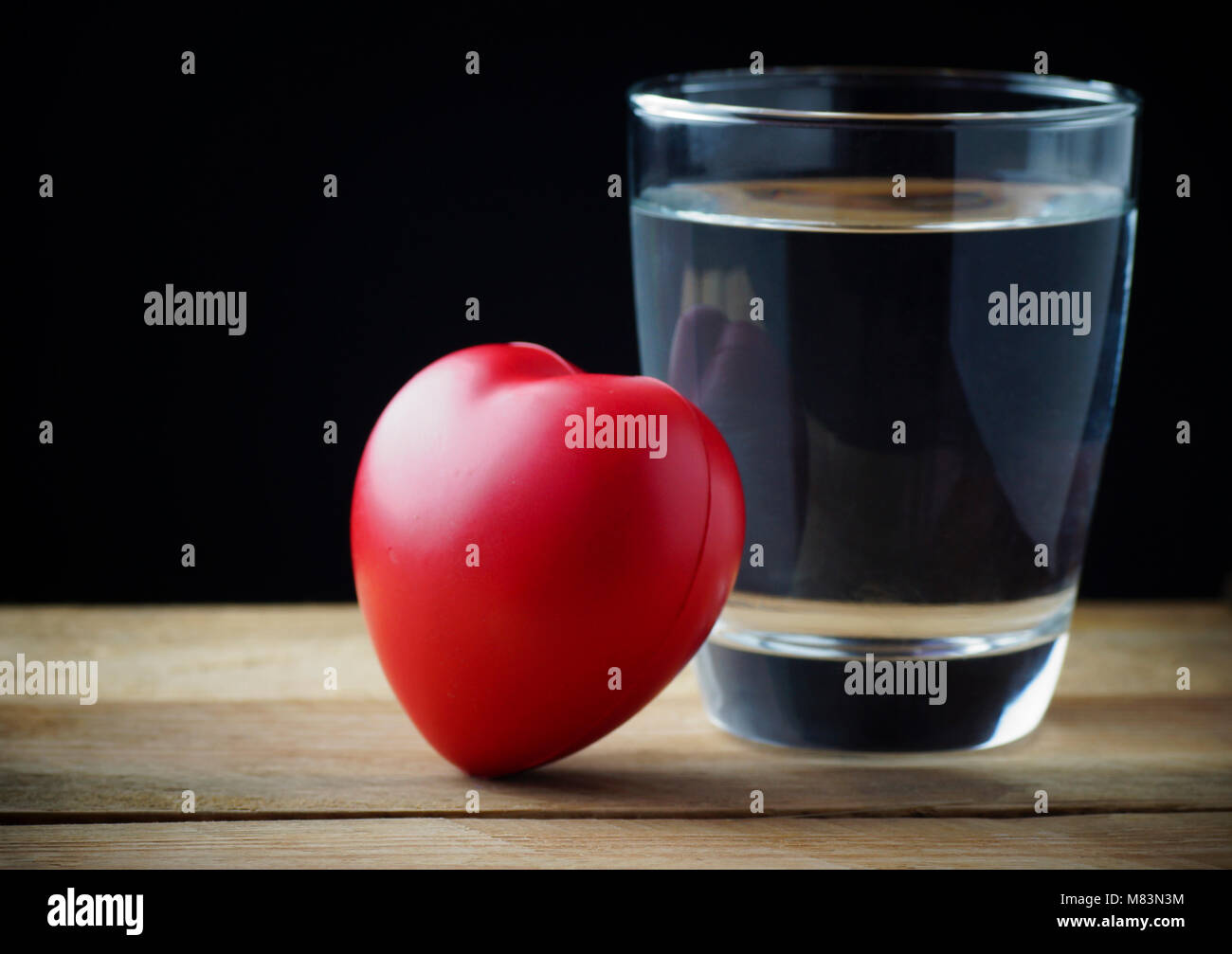 drinking pure water for healthy heart Stock Photo - Alamy