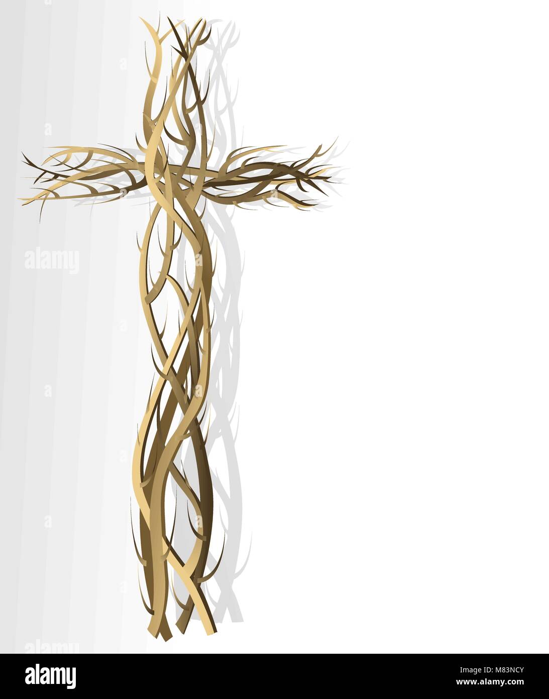 Abstract Christian cross religious symbol Stock Vector Image & Art - Alamy