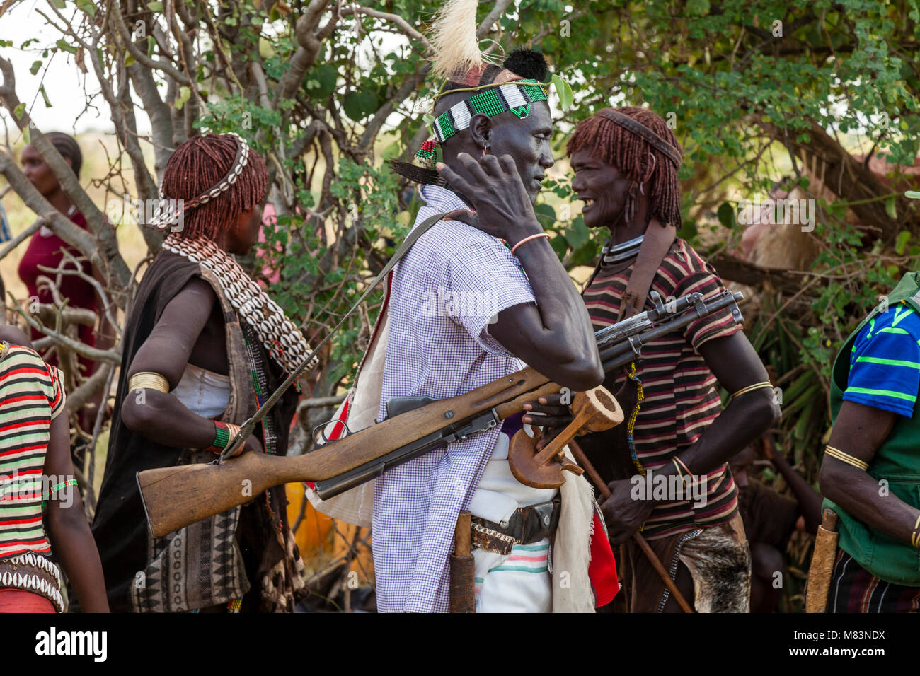 Ethiopian tribesman hi-res stock photography and images - Alamy