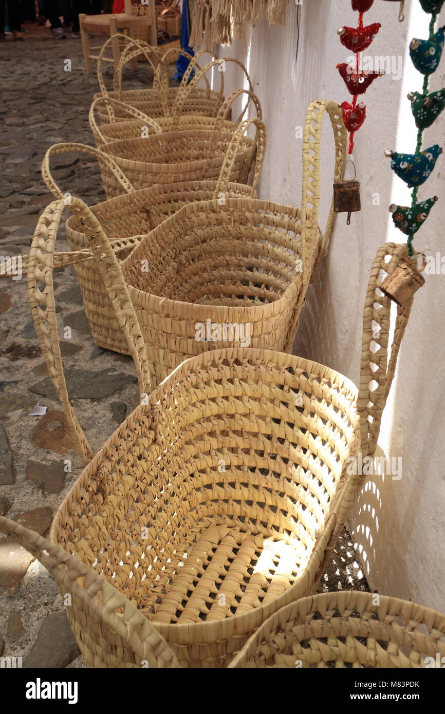 Traditional handmade baskets Stock Photo - Alamy