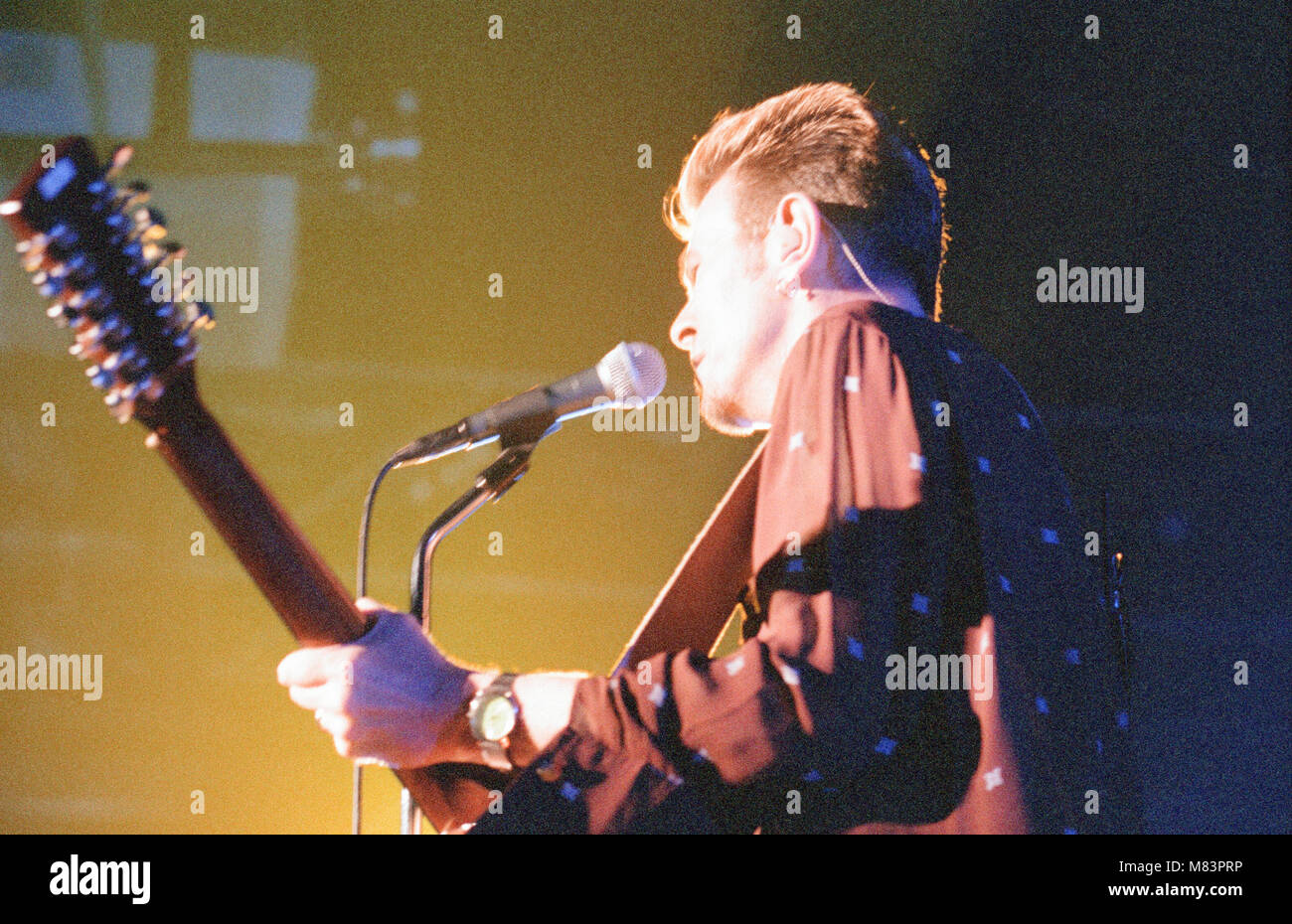 David Bowie in Concert, The Earthling World Tour, pictured at Rock City ...