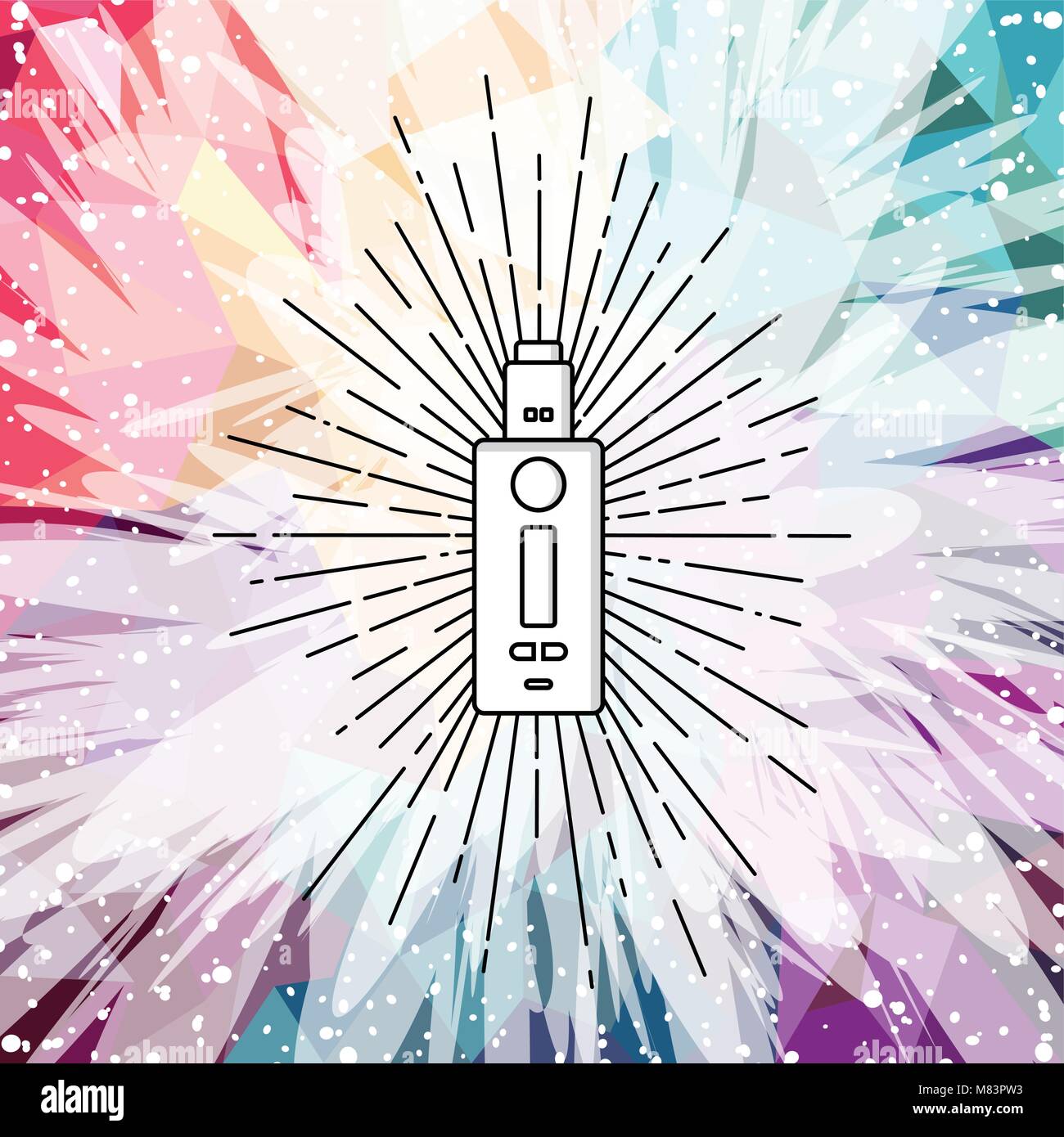 electric cigarette personal vaporizer vector art illustration Stock Vector Image & Art - Alamy