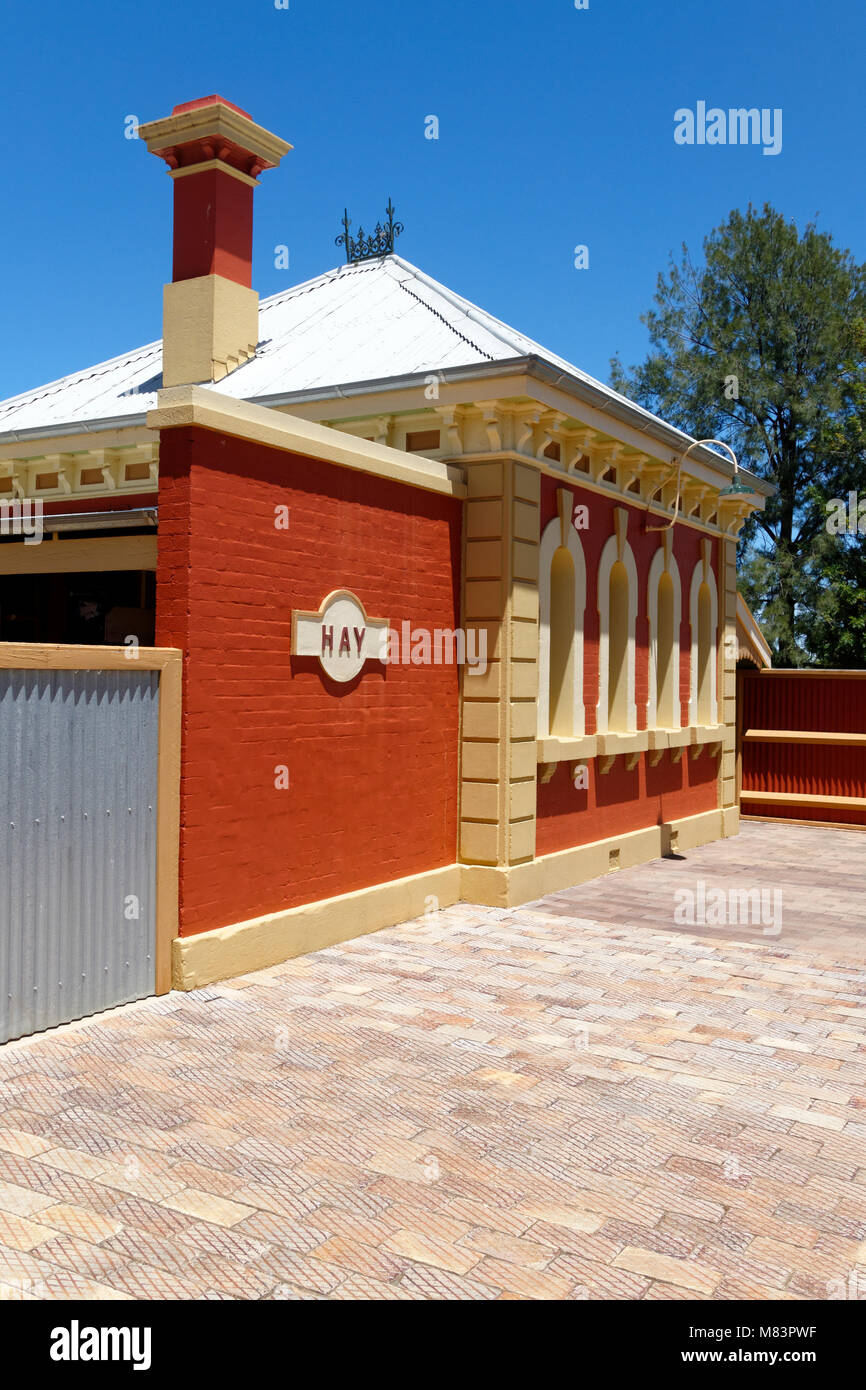 Historical Hay railway station, Hay, New South Wales, Australia Stock ...