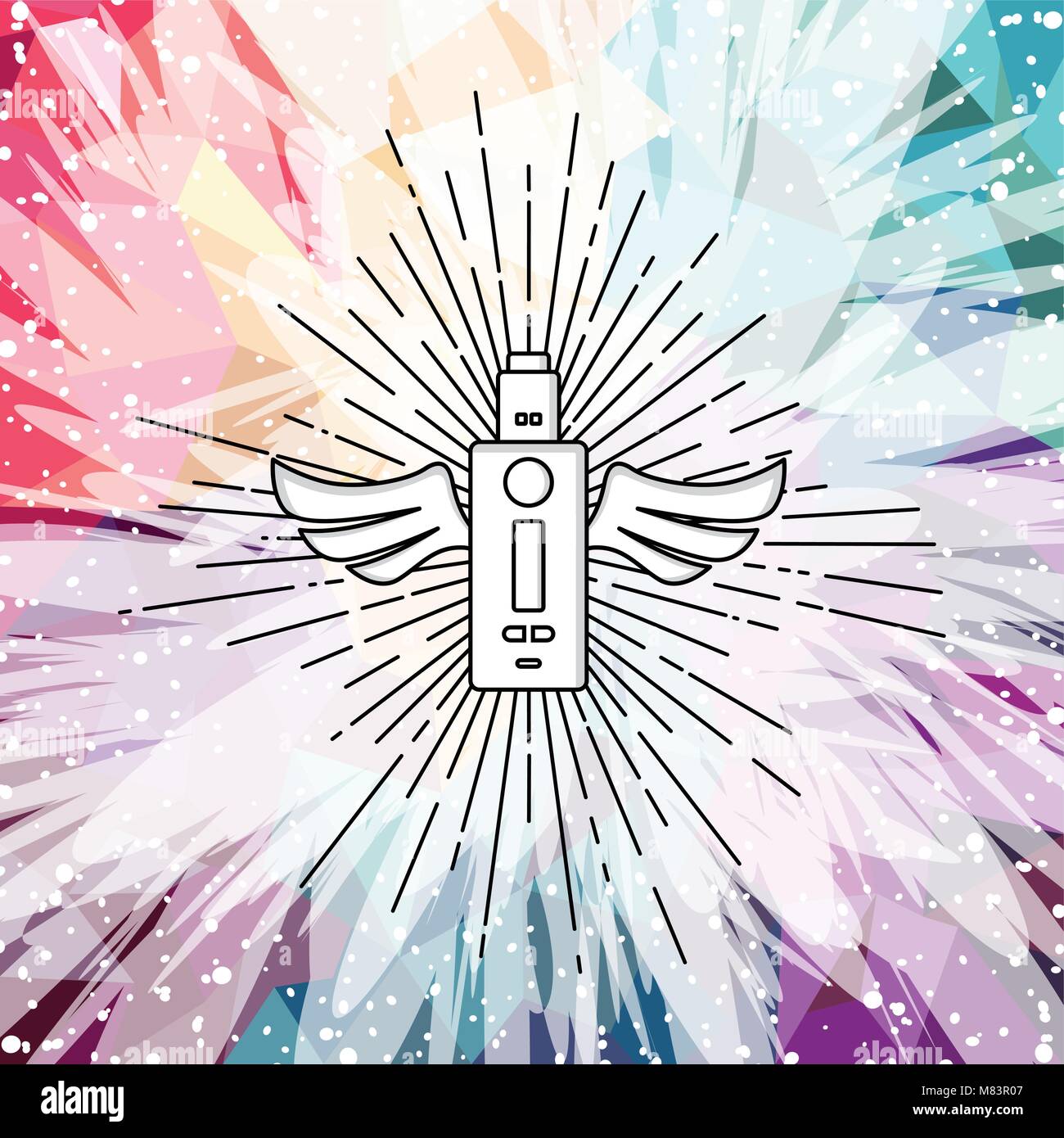 electric cigarette personal vaporizer vector art illustration Stock Vector Image & Art - Alamy