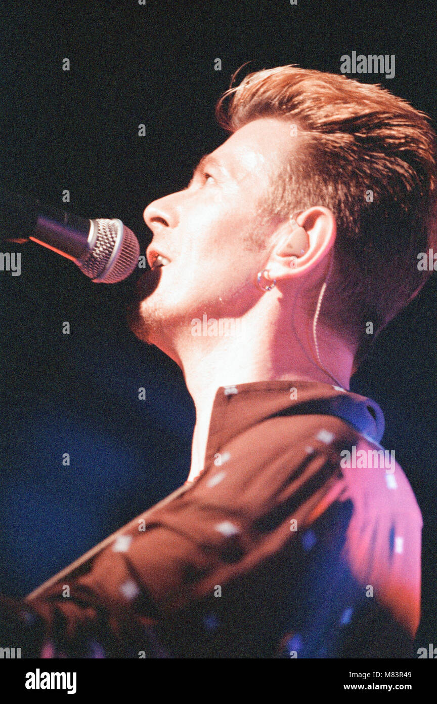 David Bowie in Concert, The Earthling World Tour, pictured at Rock City ...