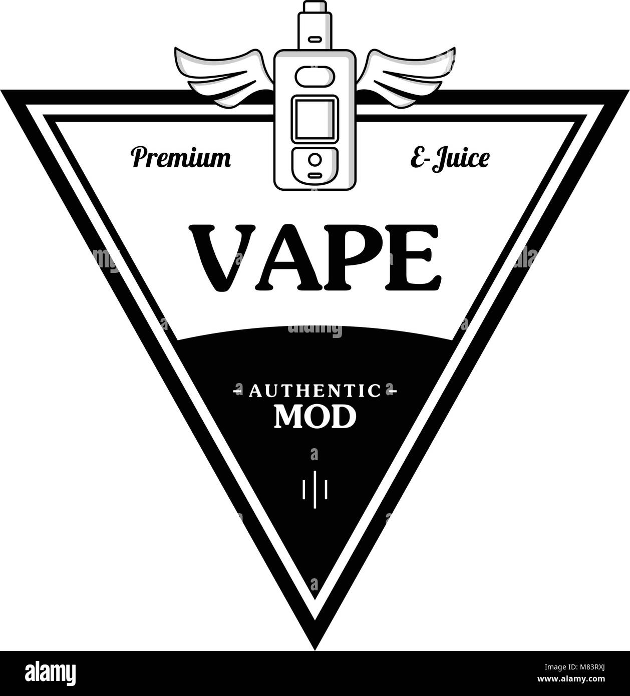 electric cigarette personal vaporizer e-cigarette retro label badge ...