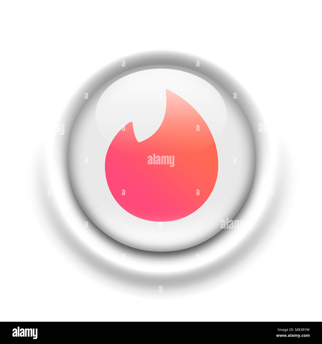 Tinder logo Cut Out Stock Images & Pictures - Alamy