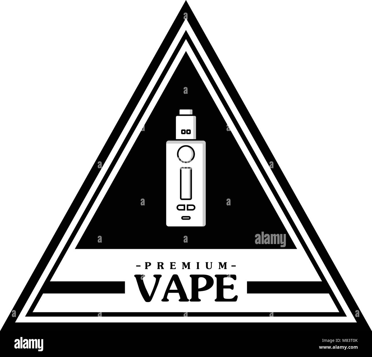 electric cigarette personal vaporizer e-cigarette retro label badge ...