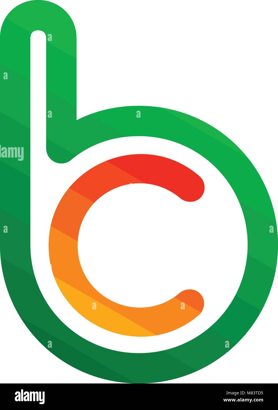 overlap initial letter alphabet sign symbol vector Stock Vector Image ...