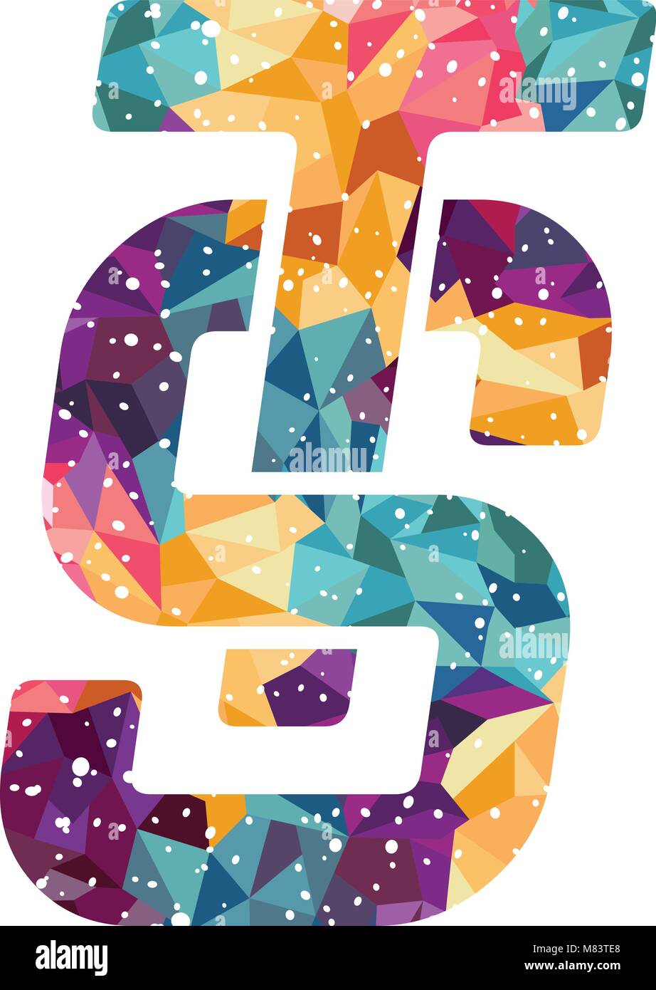 overlap initial letter alphabet sign symbol vector Stock Vector Image ...