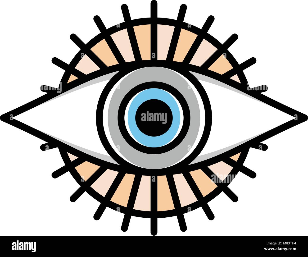 one eye of god religious sign symbol logo logotype vector Stock Vector ...