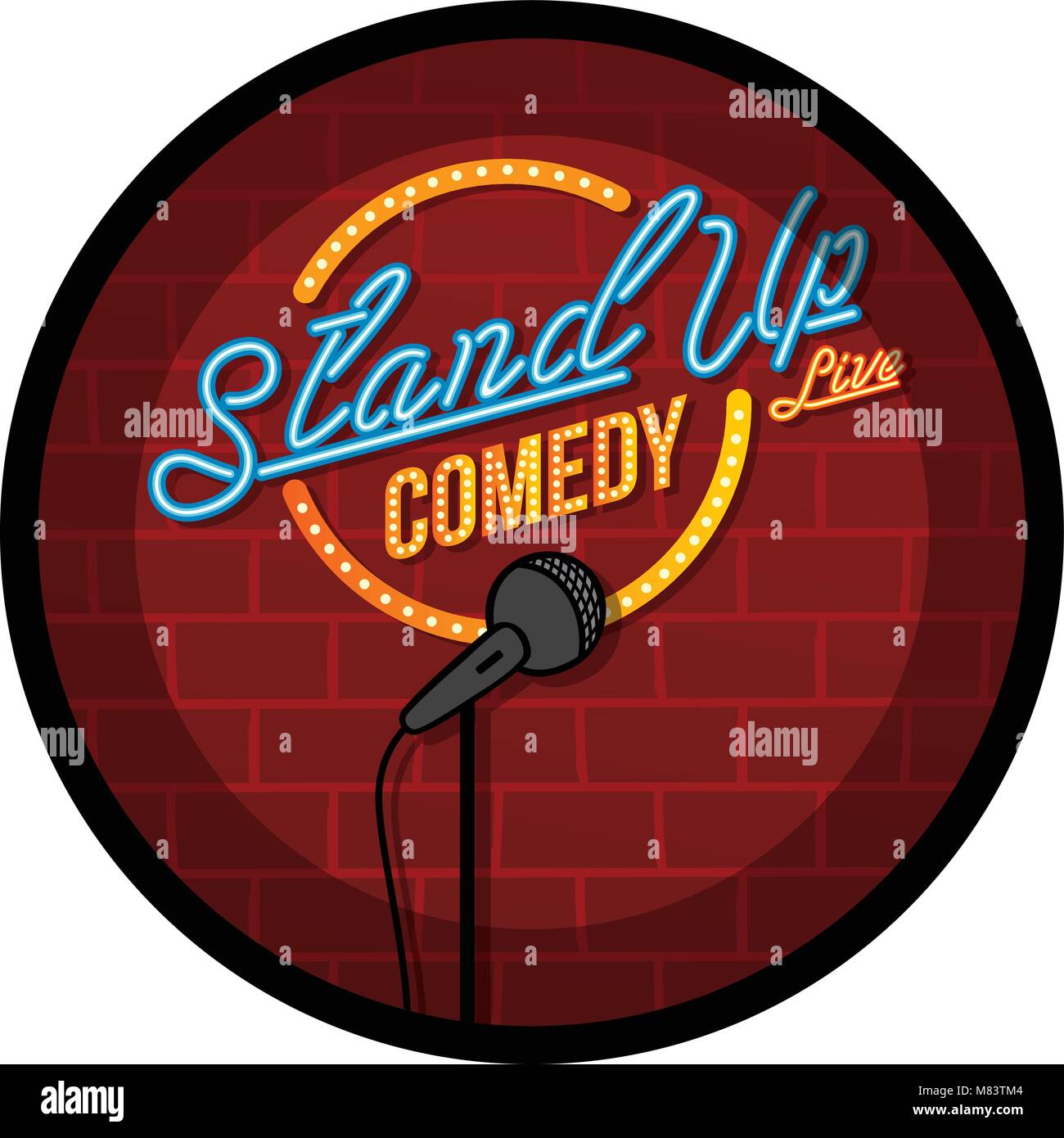 Open mic neon Stock Vector Images - Alamy