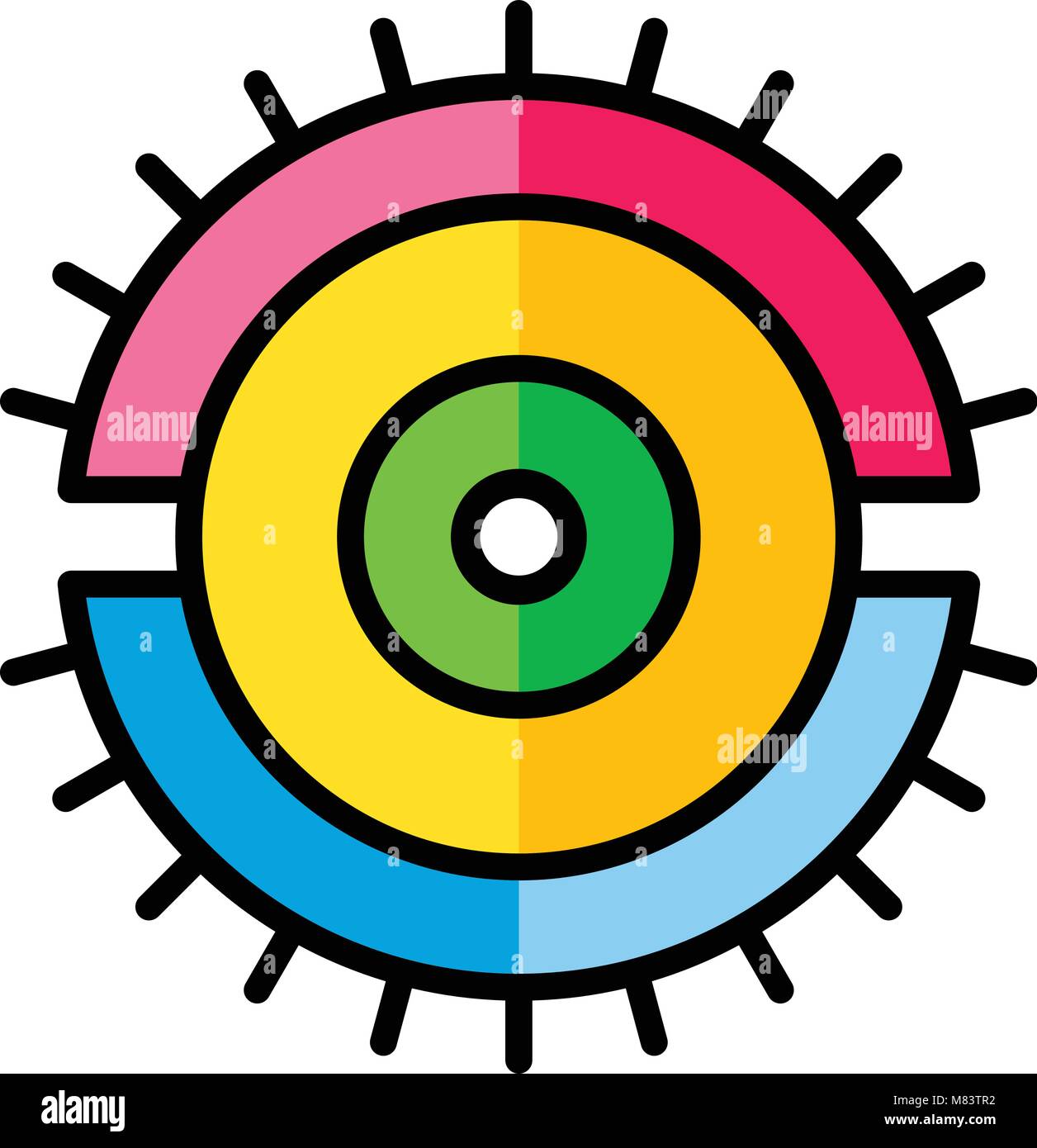 one eye of god religious sign symbol logo logotype vector Stock Vector ...