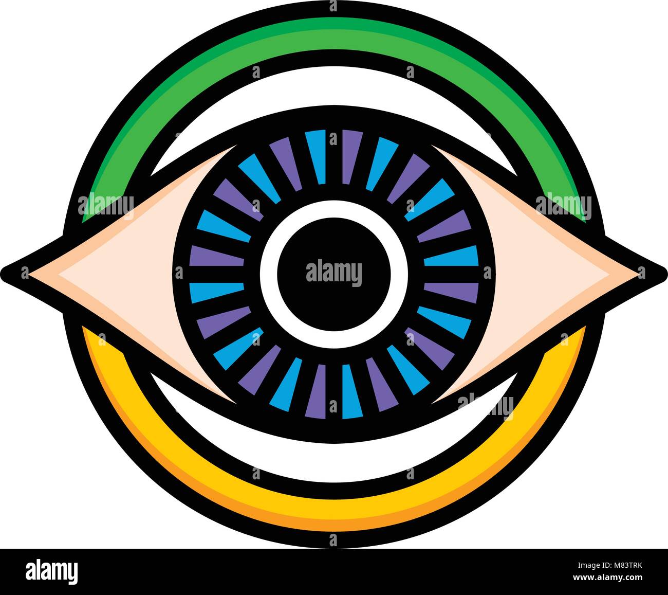 one eye of god religious sign symbol logo logotype vector Stock Vector ...