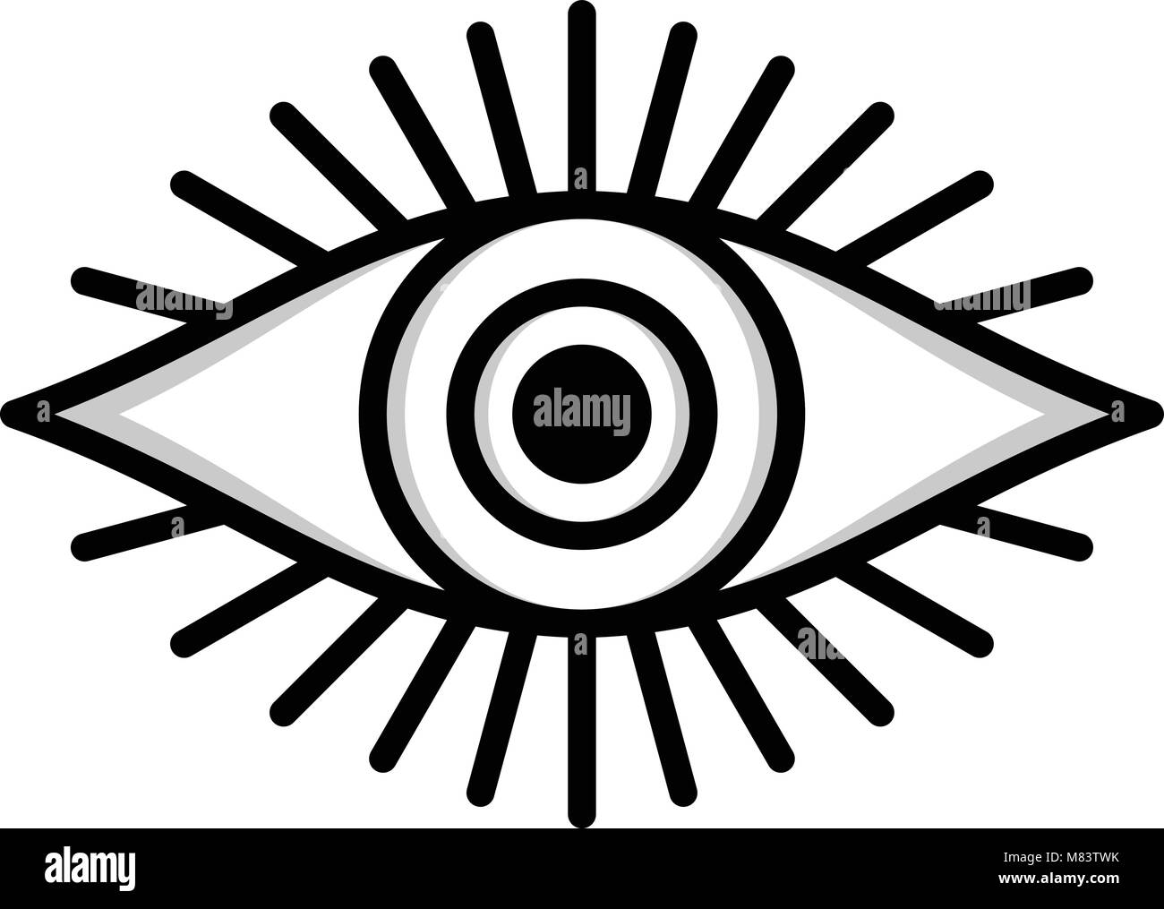 one eye sign symbol logo logotype vector Stock Vector Image & Art - Alamy