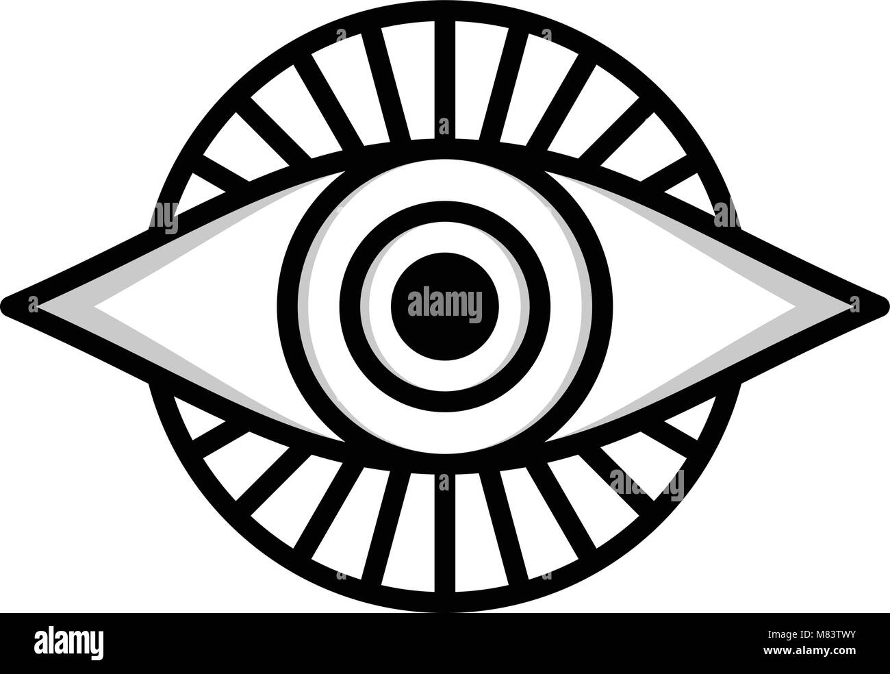 one eye sign symbol logo logotype vector Stock Vector Image & Art - Alamy