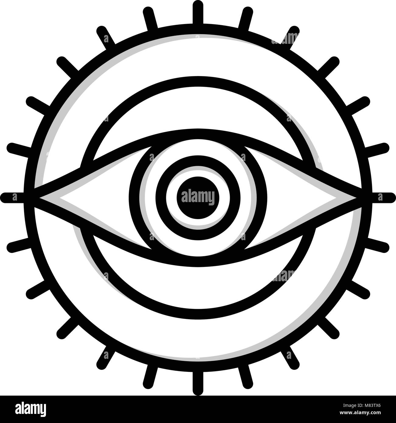 one eye sign symbol logo logotype vector Stock Vector Image & Art - Alamy