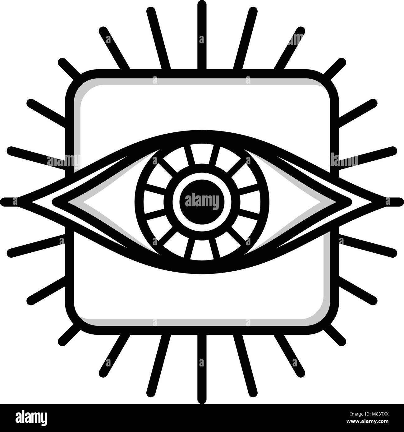 one eye sign symbol logo logotype vector Stock Vector Image & Art - Alamy
