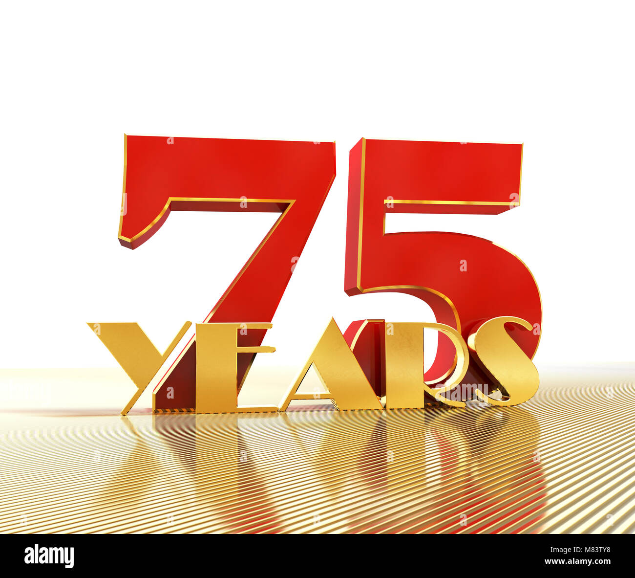 Golden number seventy five (number 75) and the word Golden number seventy five (number 75) and the word