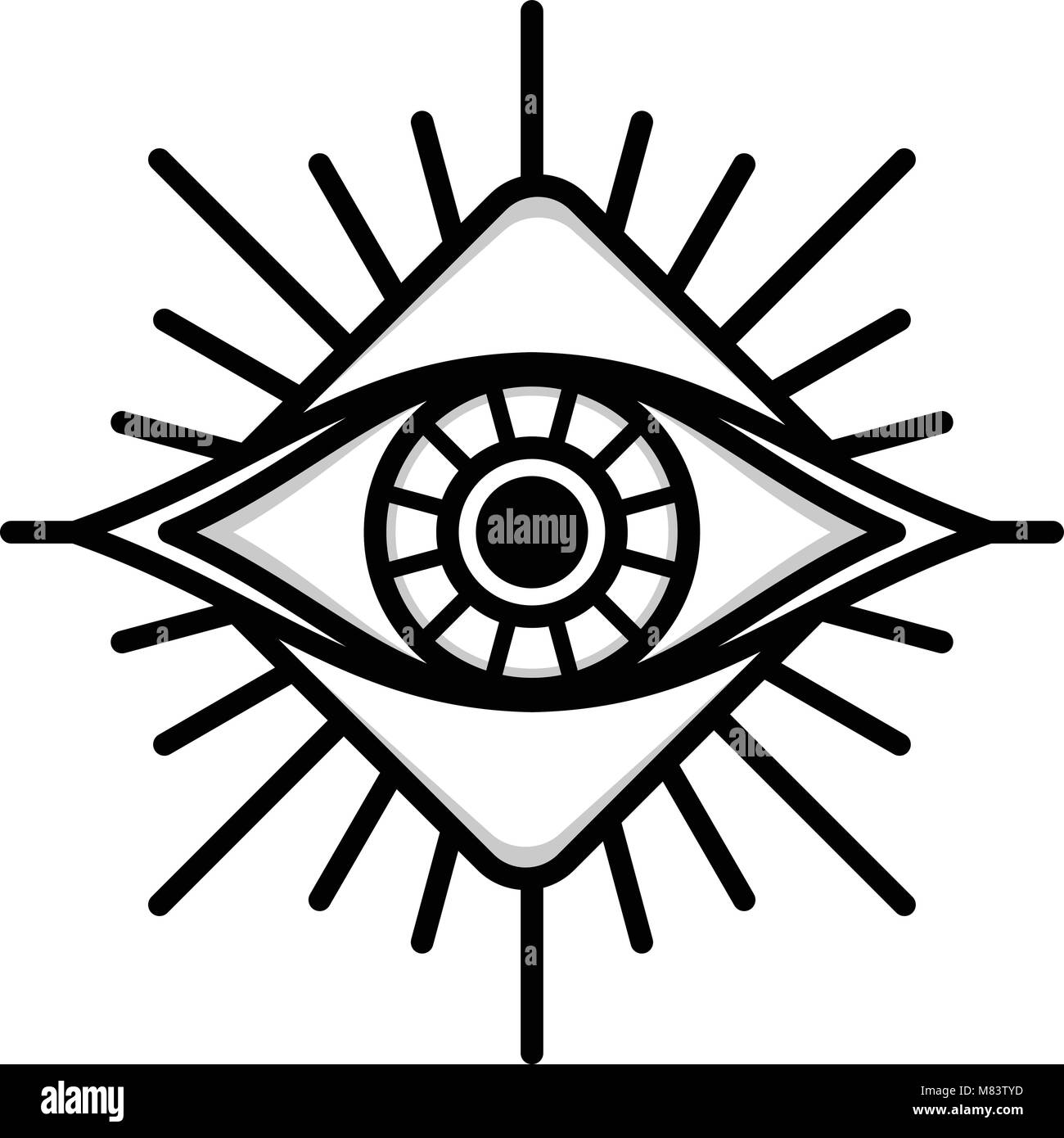 one eye sign symbol logo logotype vector Stock Vector Image & Art - Alamy