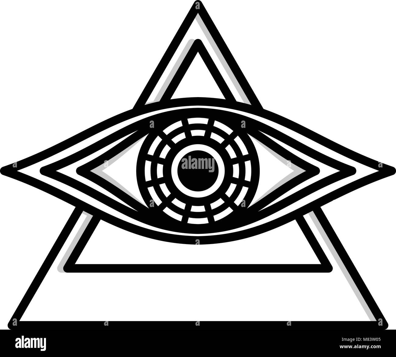 one eye sign symbol logo logotype vector Stock Vector Image & Art - Alamy