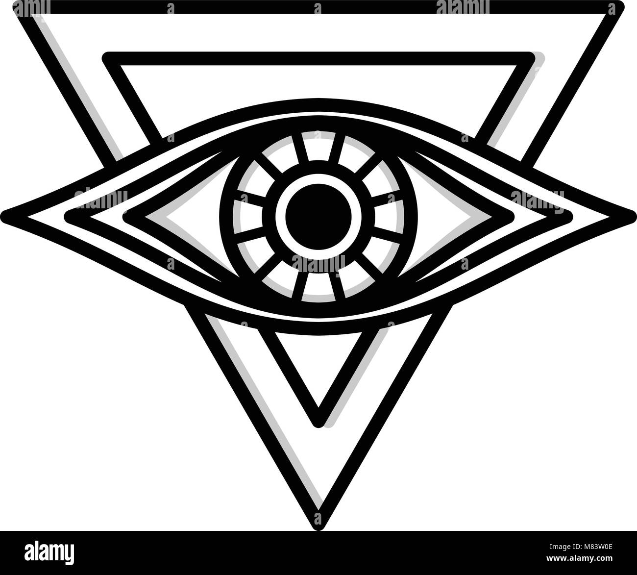 one eye sign symbol logo logotype vector Stock Vector Image & Art - Alamy