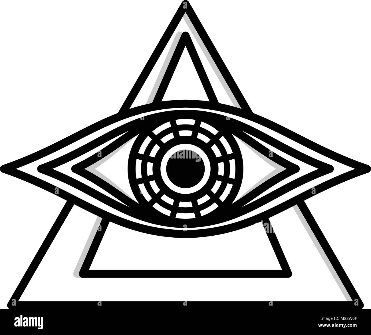 one eye sign symbol logo logotype vector Stock Vector Image & Art - Alamy